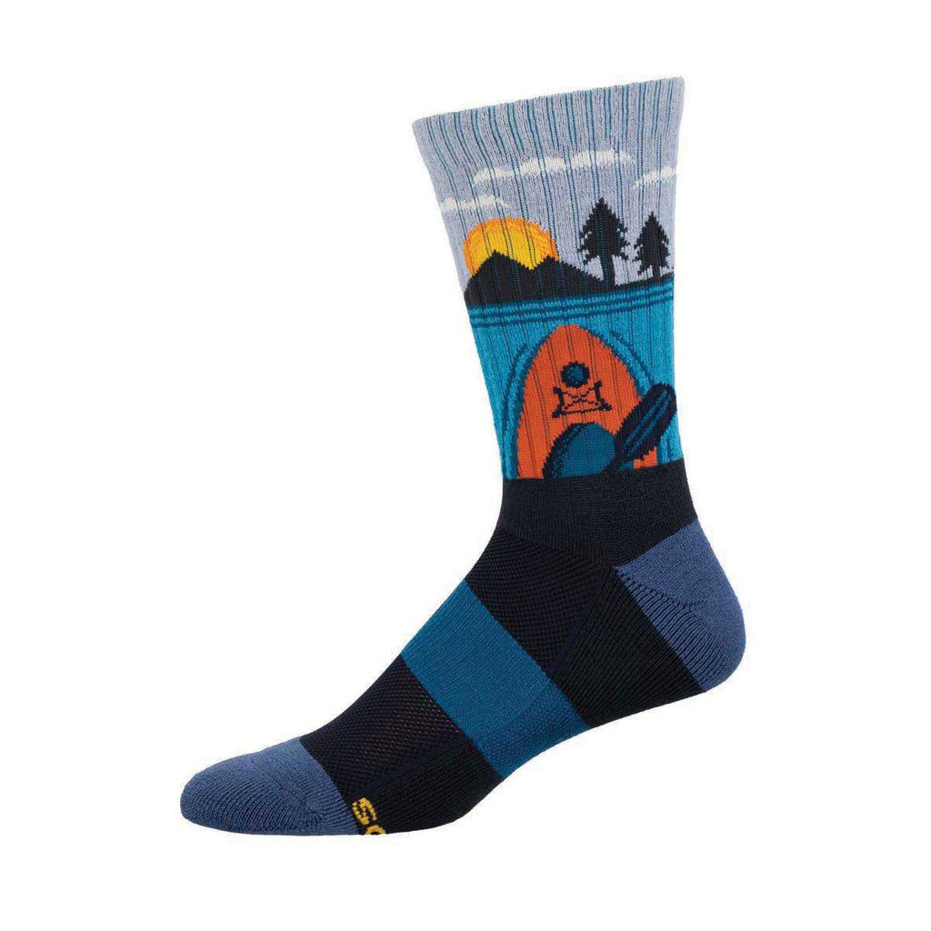 KAYAK AT SUNRISE Wool Socks: Paddle into Dawn with Tranquil Style ...