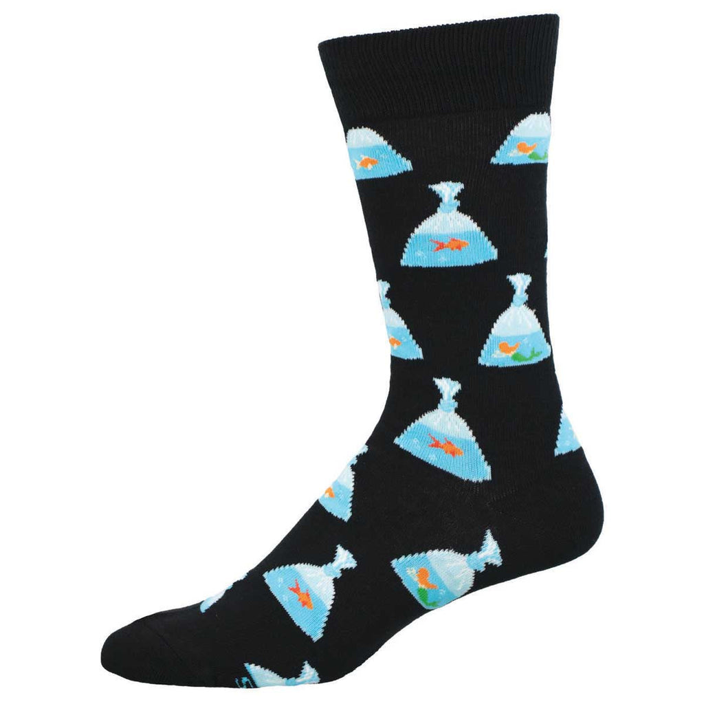 Men's Fun Cotton Socks — Goldfish Gift Socks — Soft and Comfy ...