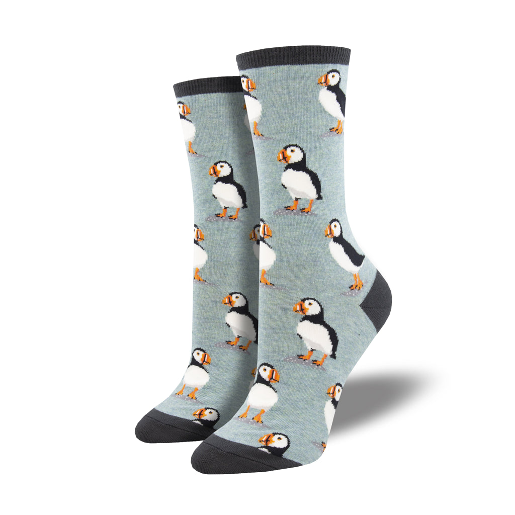 Women's Bird Novelty Socks | Puffins | Socksmith Canada – Socksmith ...