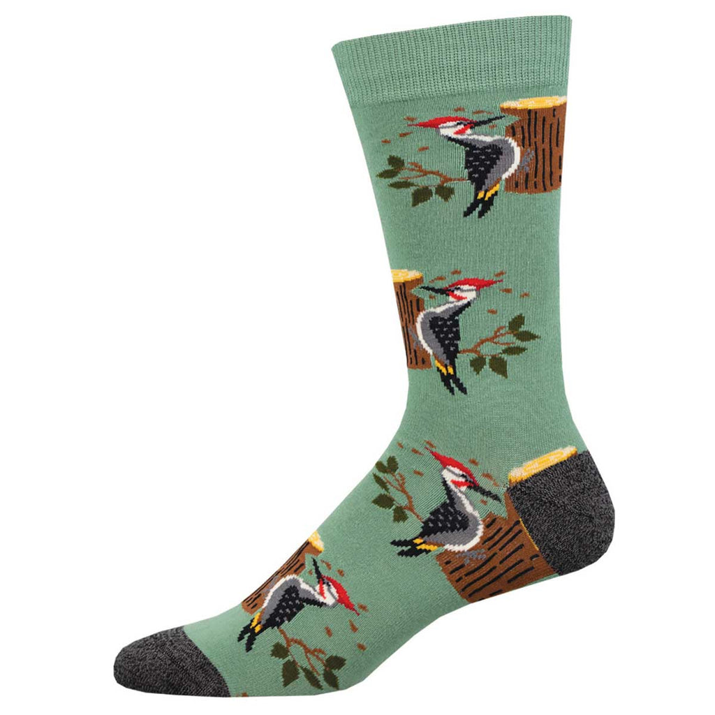 Biodegradable Socks | Bamboo Socks | Woodpecker Print – Socksmith ...